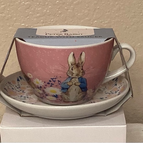 Peter Rabbit | Dining | Peter Rabbit Pink Teacup With Saucer | Poshmark